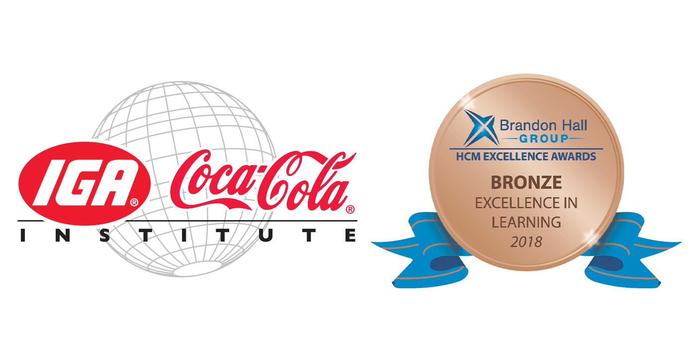 IGA Coca-Cola Institute Wins 2018 Brandon Hall Group Bronze Award for ...